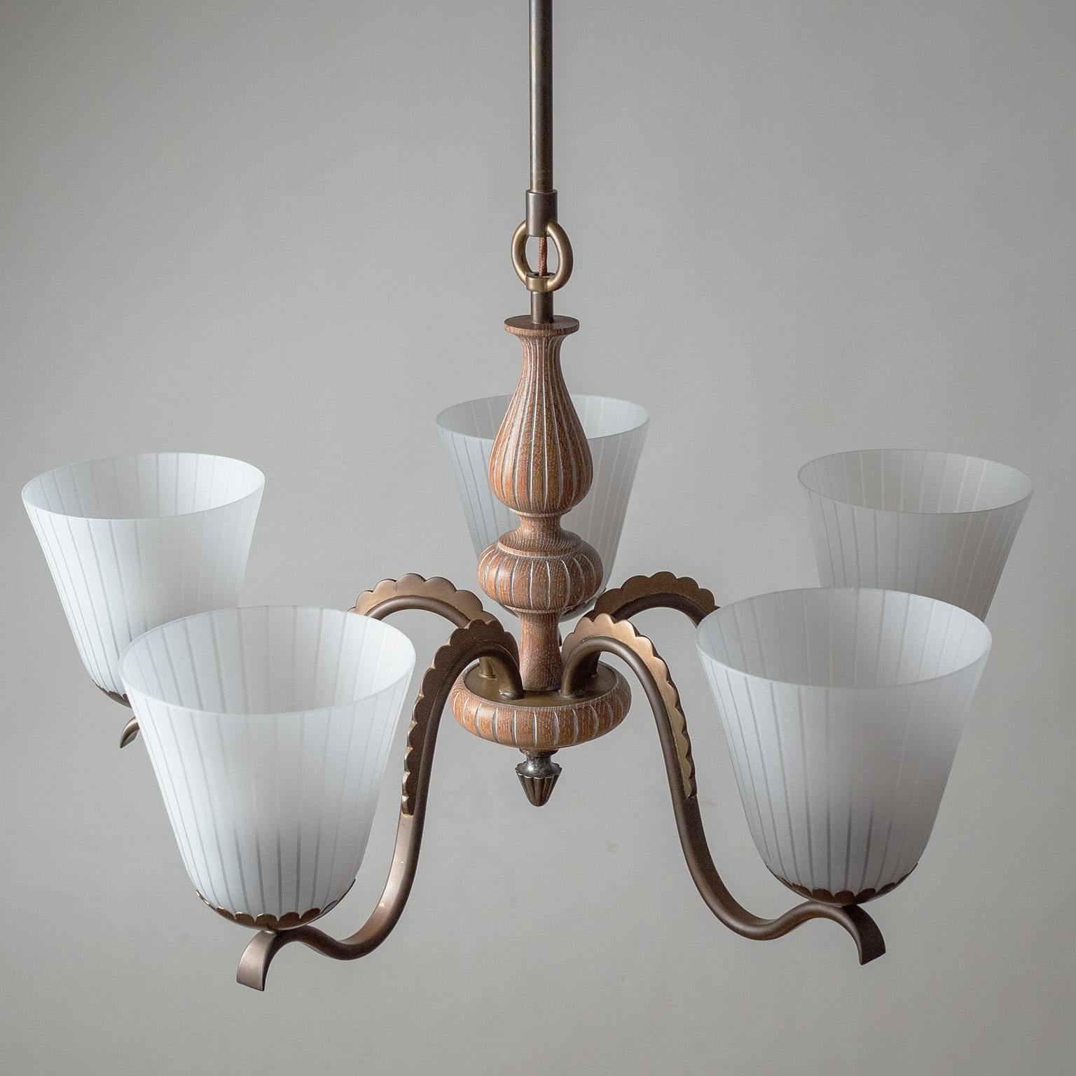 Harald Notini Böhlmarks Chandelier, circa 1940 For Sale at 1stDibs