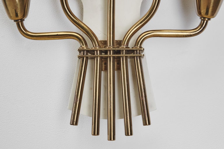 Harald Notini Model "8772/5" Wall Sconces for Arvid Böhlmarks, Sweden ...