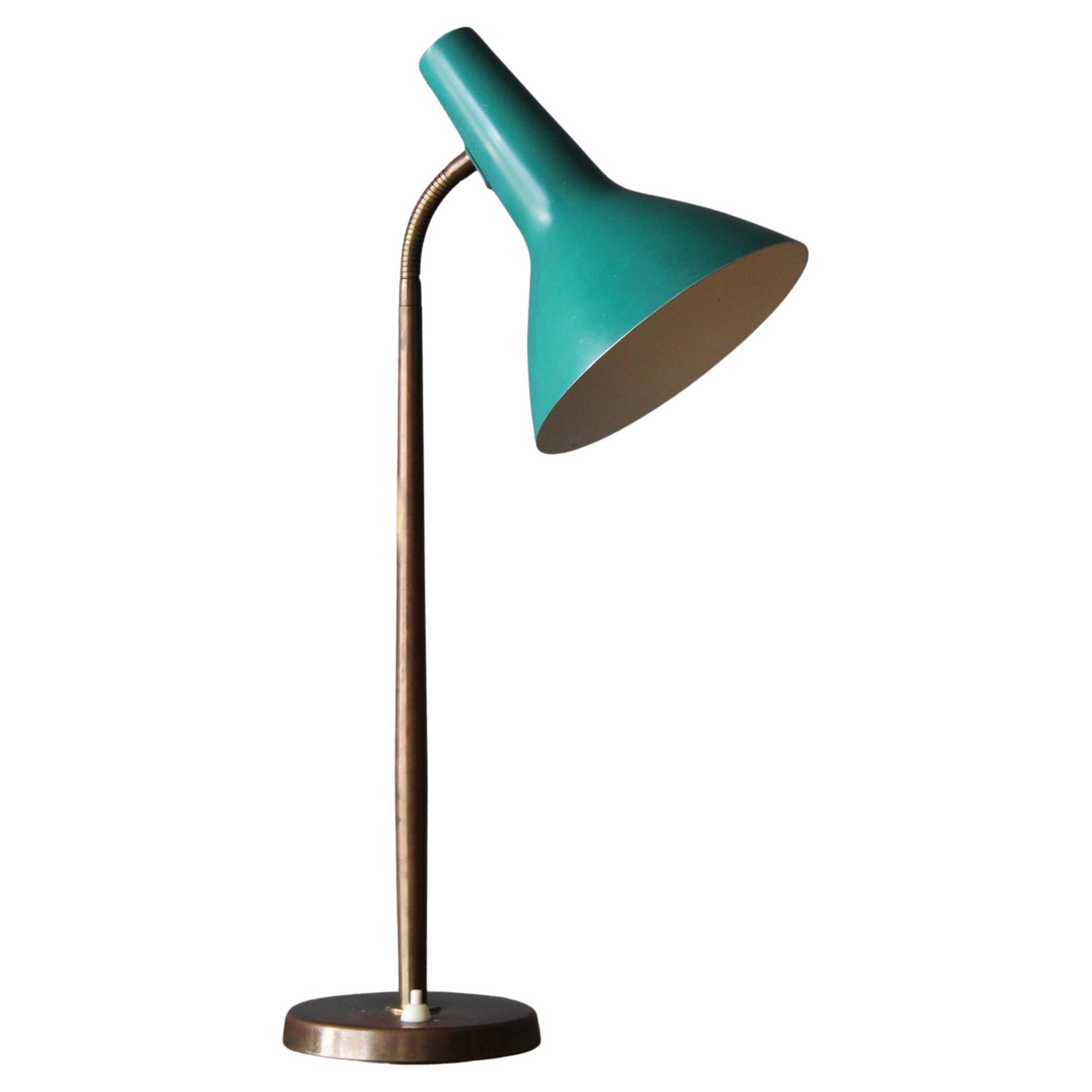 Swedish Art Deco table lamp by Harald Notini for Bohlmarks at 1stDibs
