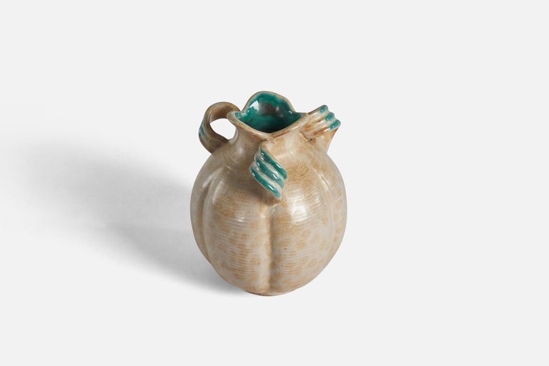 Harald Östergren, Vase, Glazed Earthenware, Upsala-Ekeby, Sweden, 1930s ...