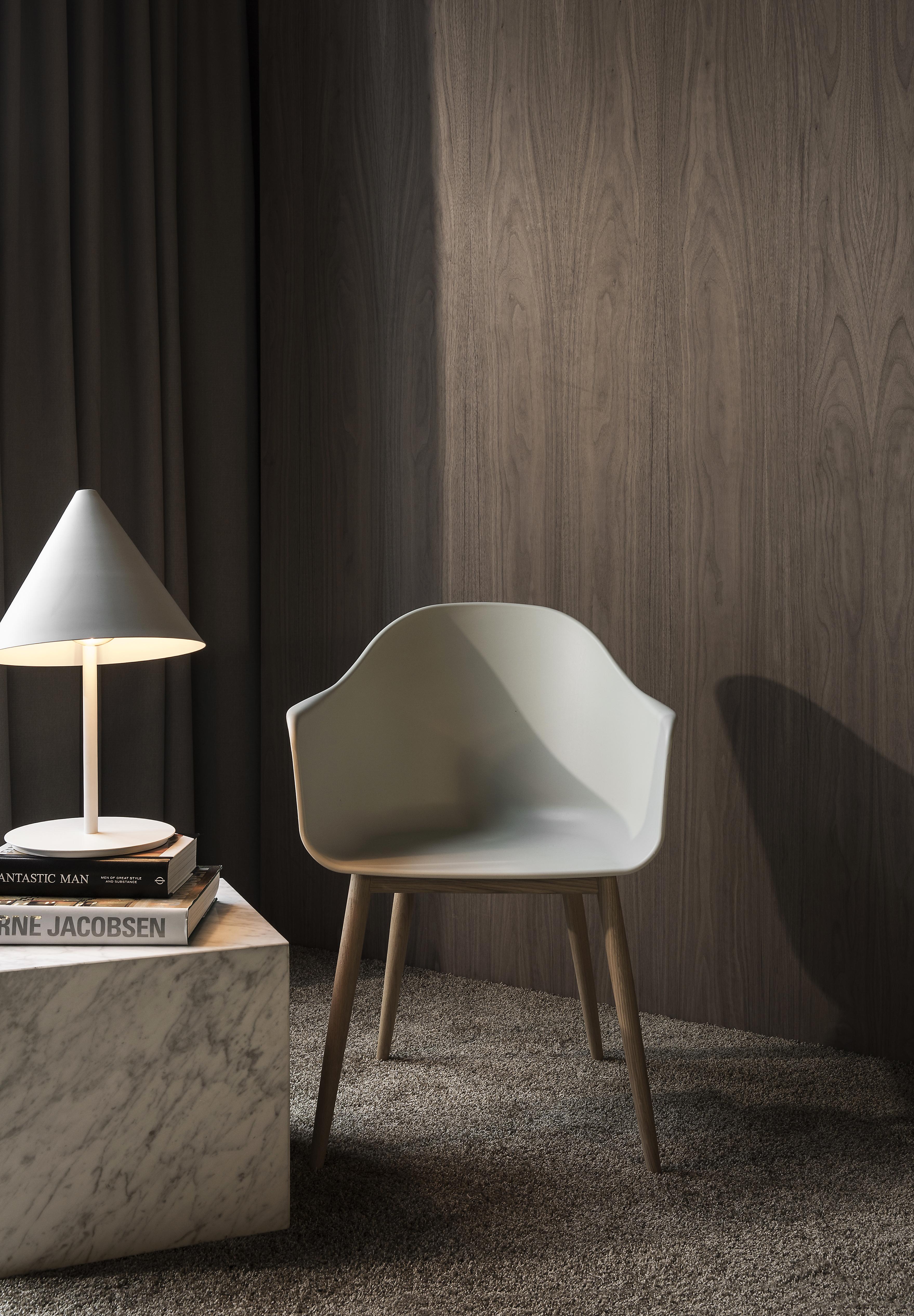 Harbour Chair, Natural Oak, White Shell For Sale at 1stDibs | white ...