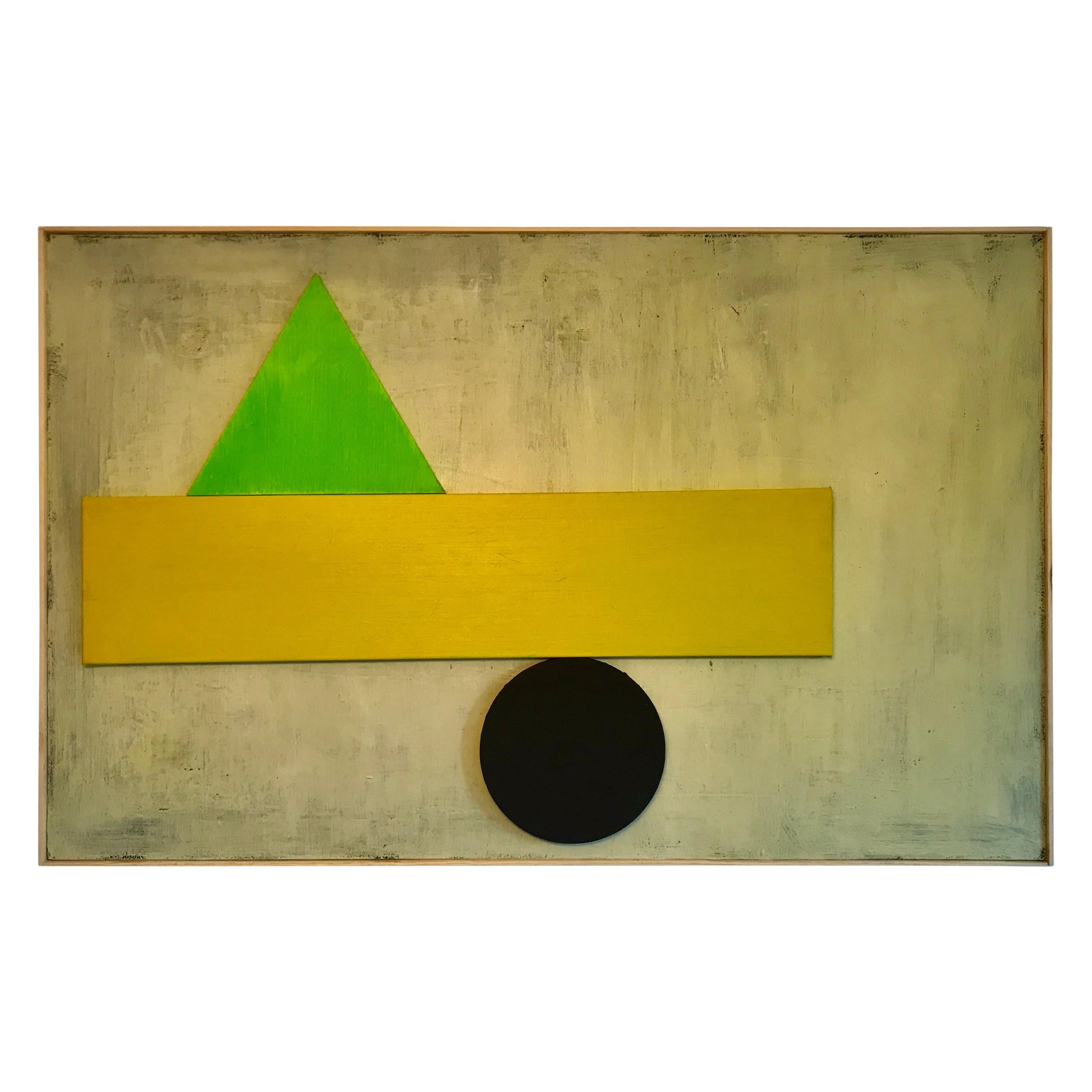 Eric Rosedale 1970s Hard Edge Door Painting at 1stDibs
