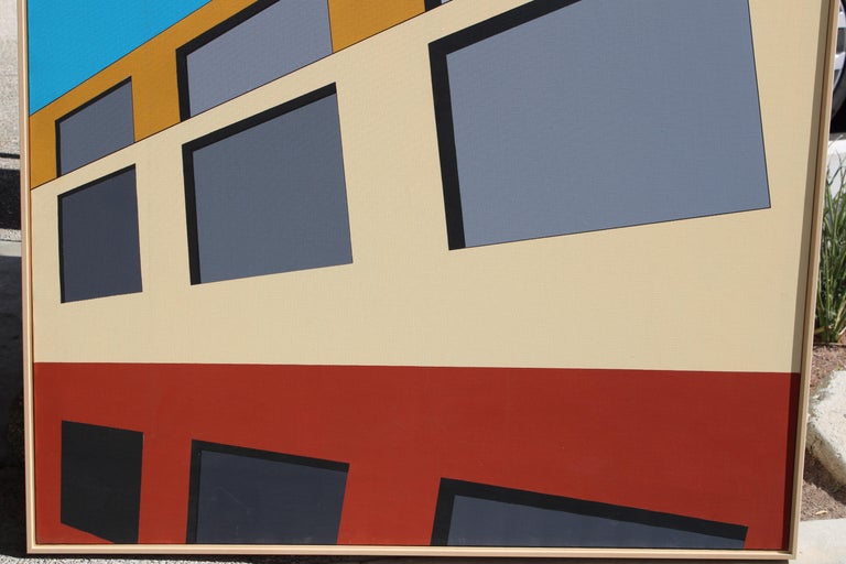 Hard Edge Painting, Dated 1985 For Sale at 1stDibs