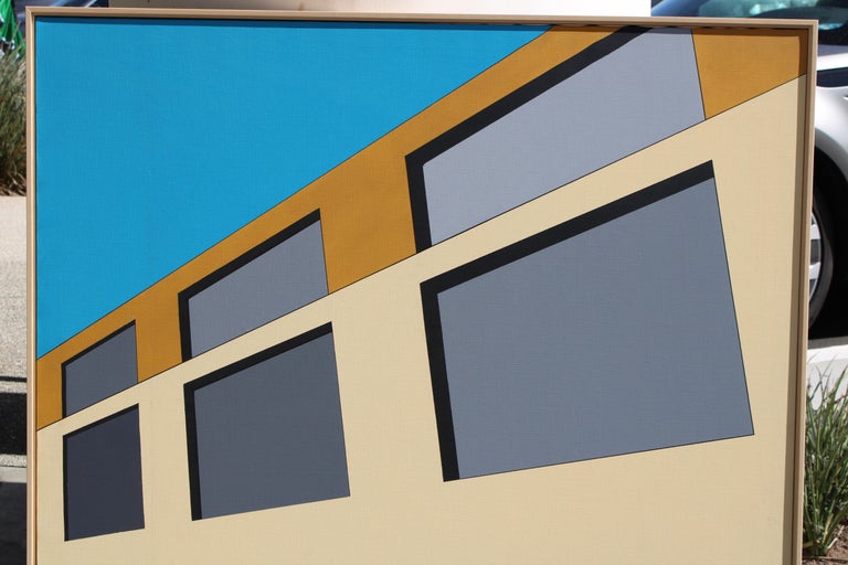Hard Edge Painting, Dated 1985 For Sale at 1stDibs