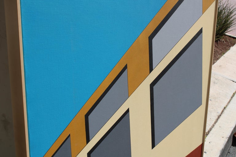 Hard Edge Painting, Dated 1985 For Sale at 1stDibs