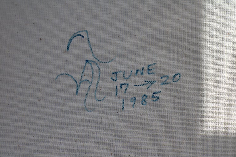 Hard Edge Painting, Dated 1985 For Sale at 1stDibs