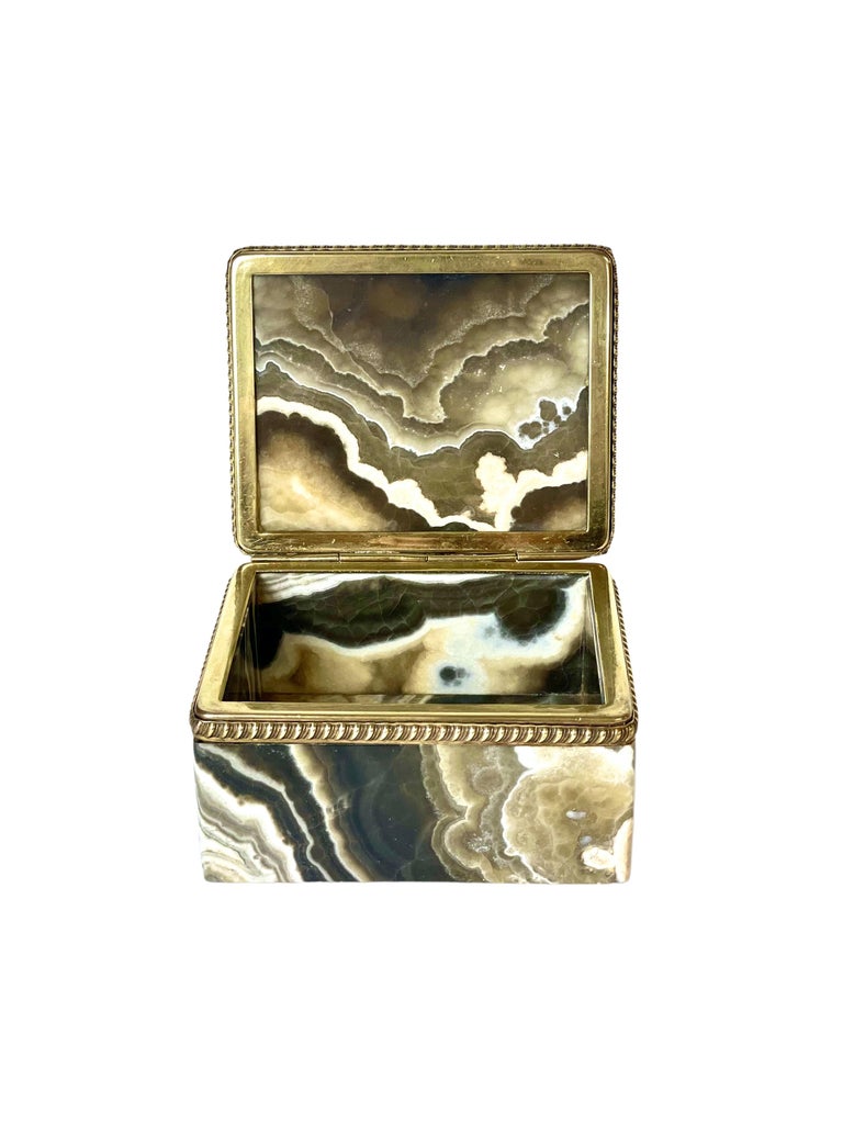 Agate Jewellery Box by Christian Dior For Sale at 1stDibs
