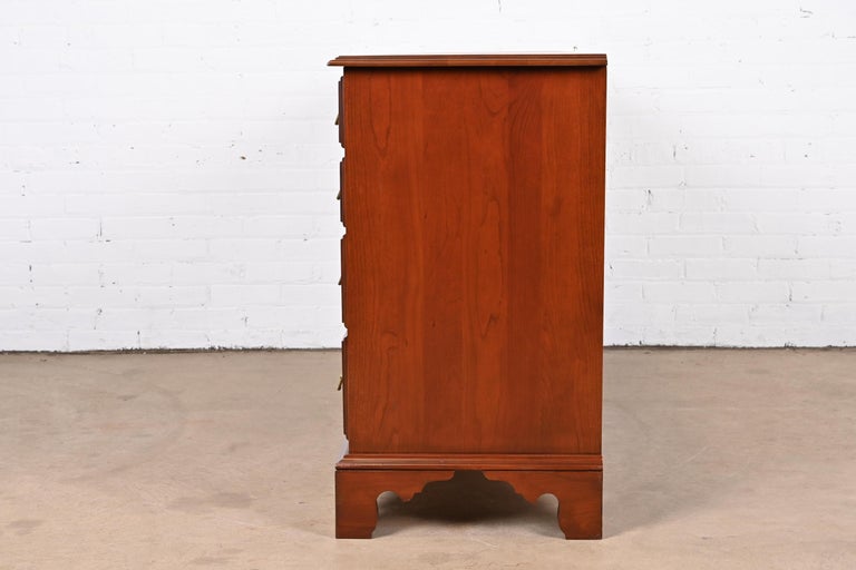 Harden Furniture Georgian Cherry Wood Eleven-Drawer Dresser, Newly ...