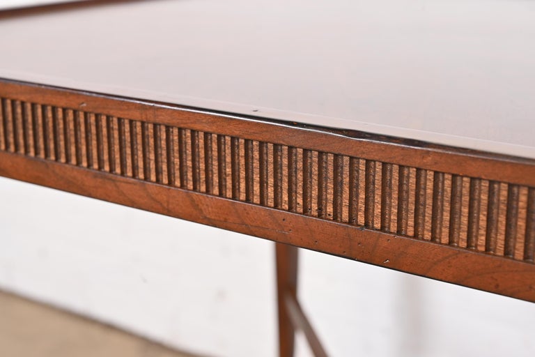 Harden Furniture Regency Inlaid Starburst Parquetry Cherry Wood Side ...