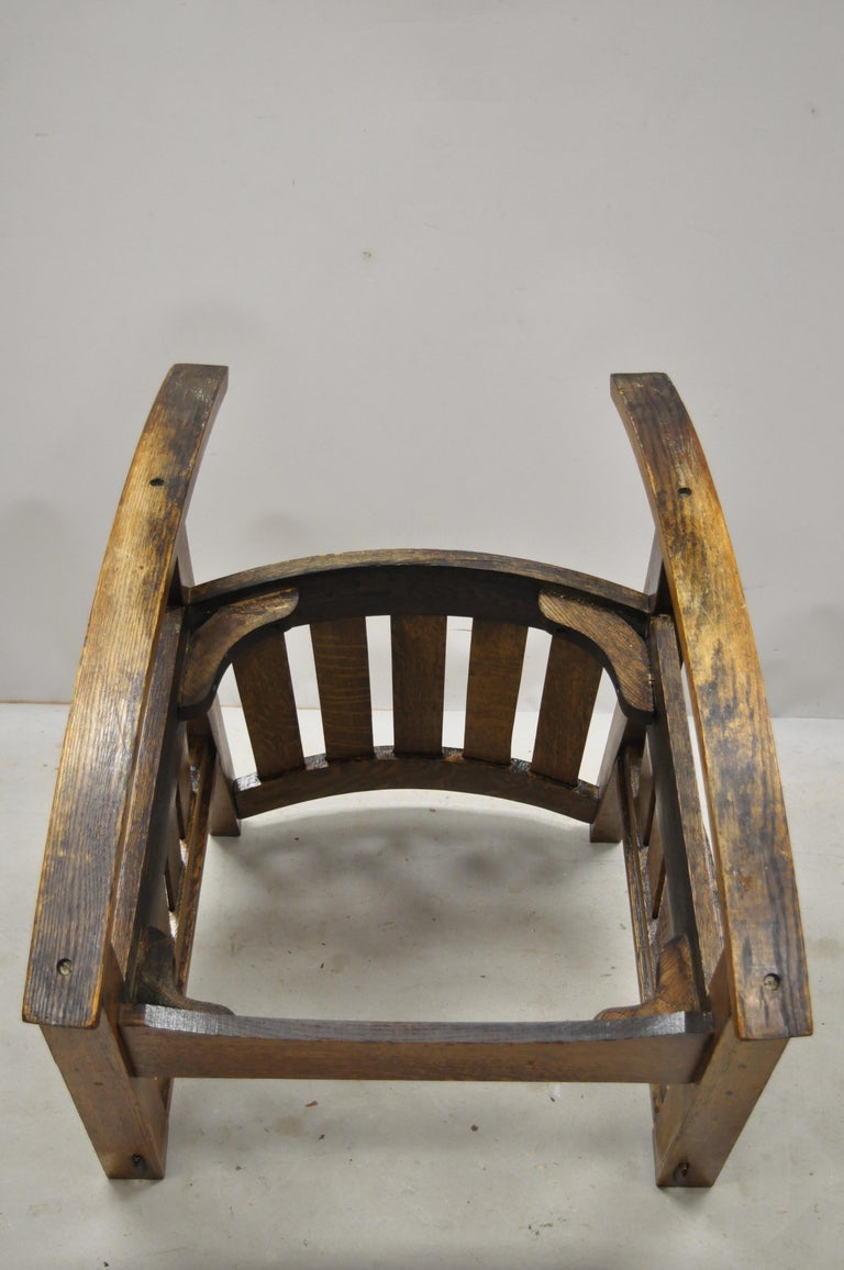 Harden Mission Oak Arts and Crafts Stickley Style Rocking Chair Rocker ...