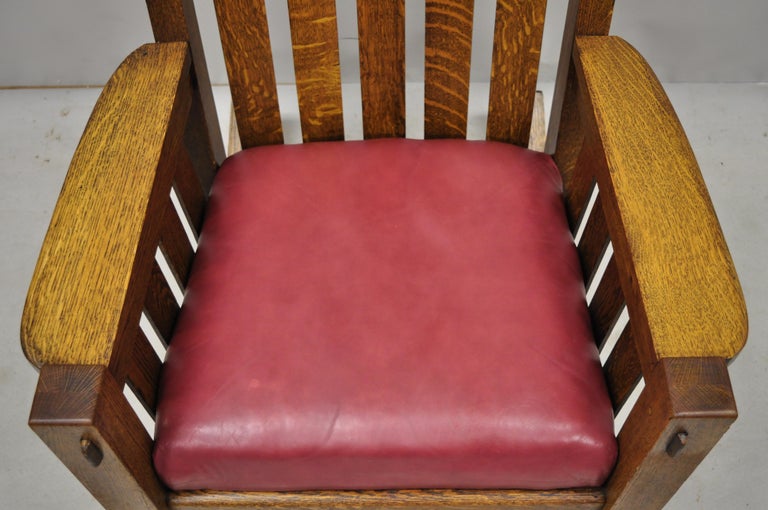 Harden Mission Oak Arts and Crafts Stickley Style Rocking Chair Rocker ...