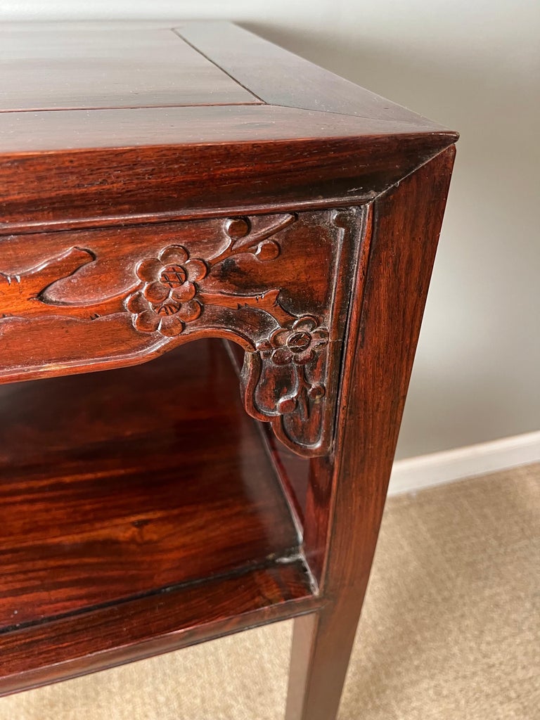 Hardwood Chinese Tea Table For Sale at 1stDibs
