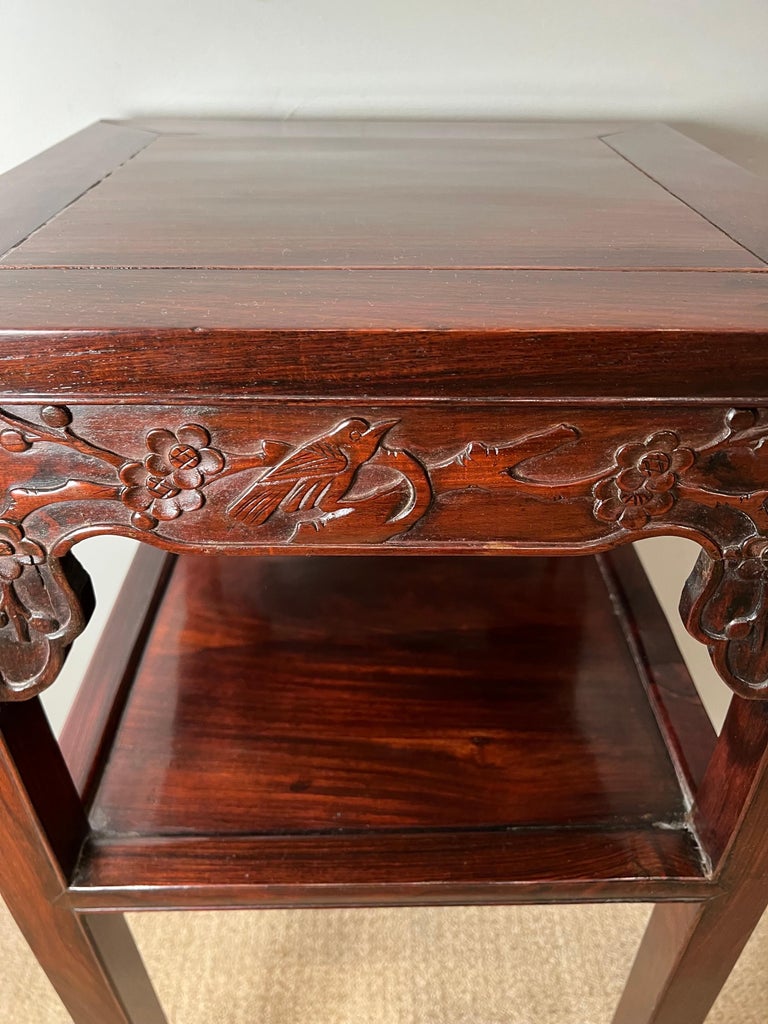 Hardwood Chinese Tea Table For Sale at 1stDibs
