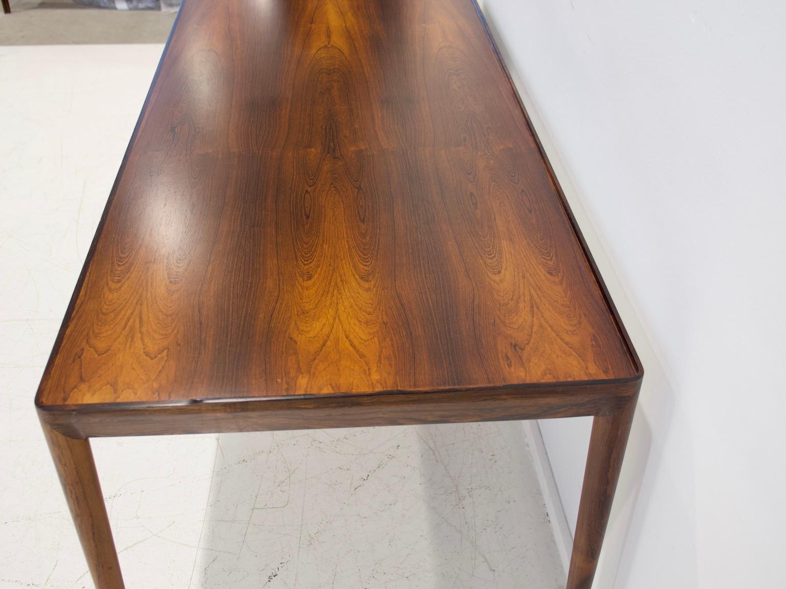 MinimalistbHardwood Desk with Raised Edge by Erik Riisager Hansen For ...