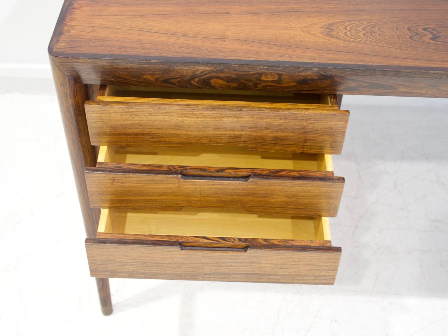 MinimalistbHardwood Desk with Raised Edge by Erik Riisager Hansen For ...