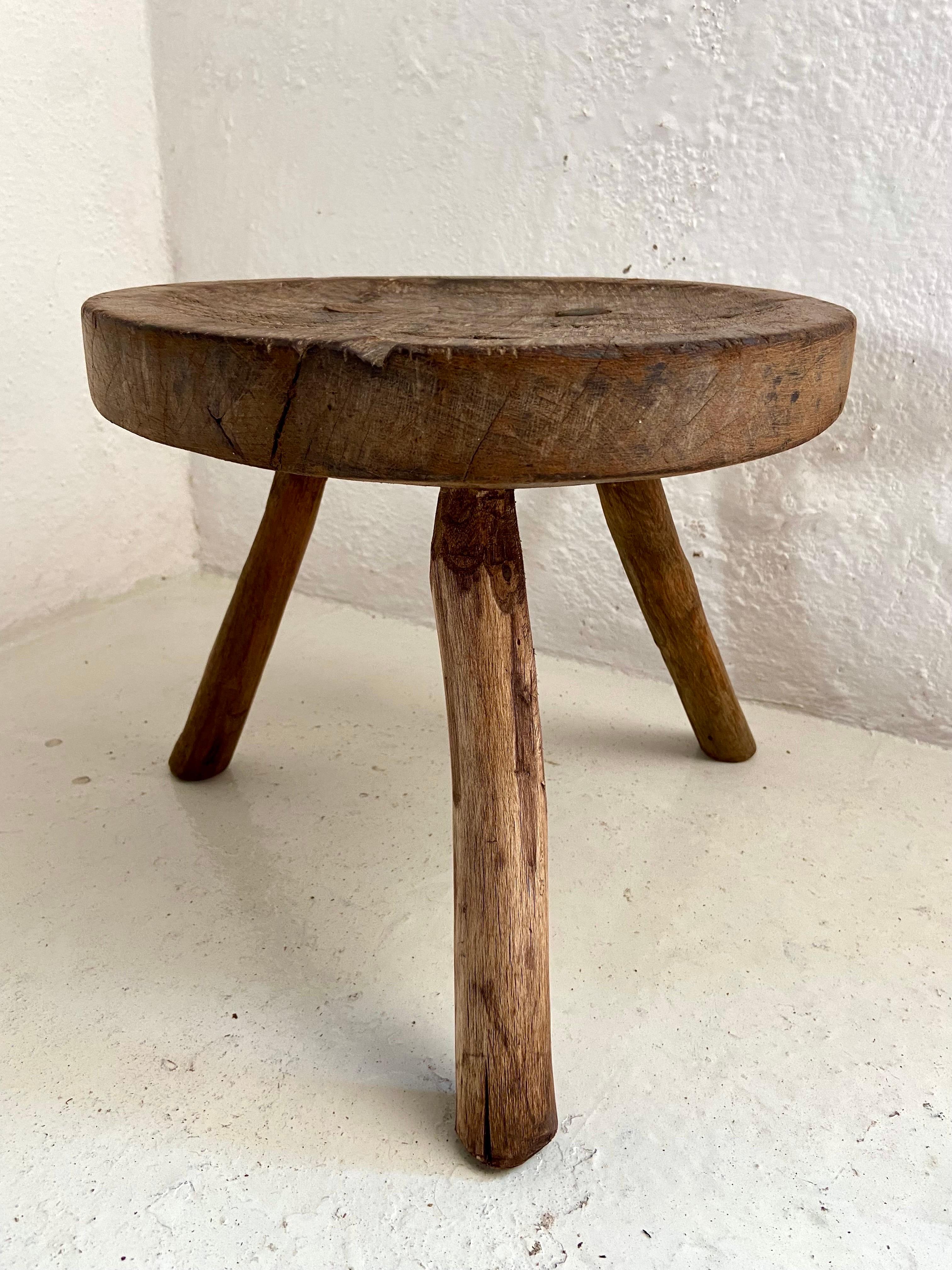 Hardwood Stool From Mexico, Circa 1970's at 1stDibs