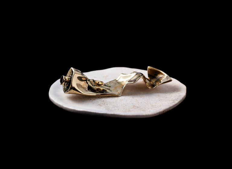 Harissa Tube: Empty Bronze Mirror Finish Figurative Sculpture of Food ...