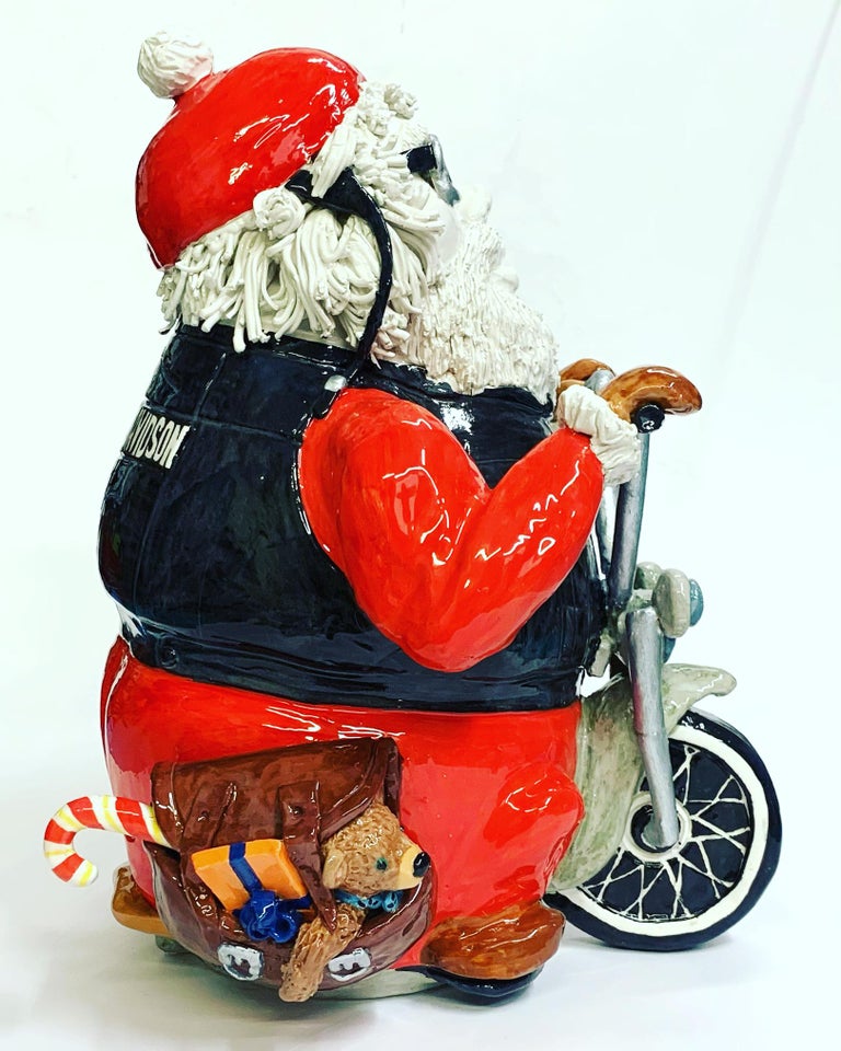 Harley-Davidson Santa Design Centerpiece Handmade in Italy, 2021 For ...