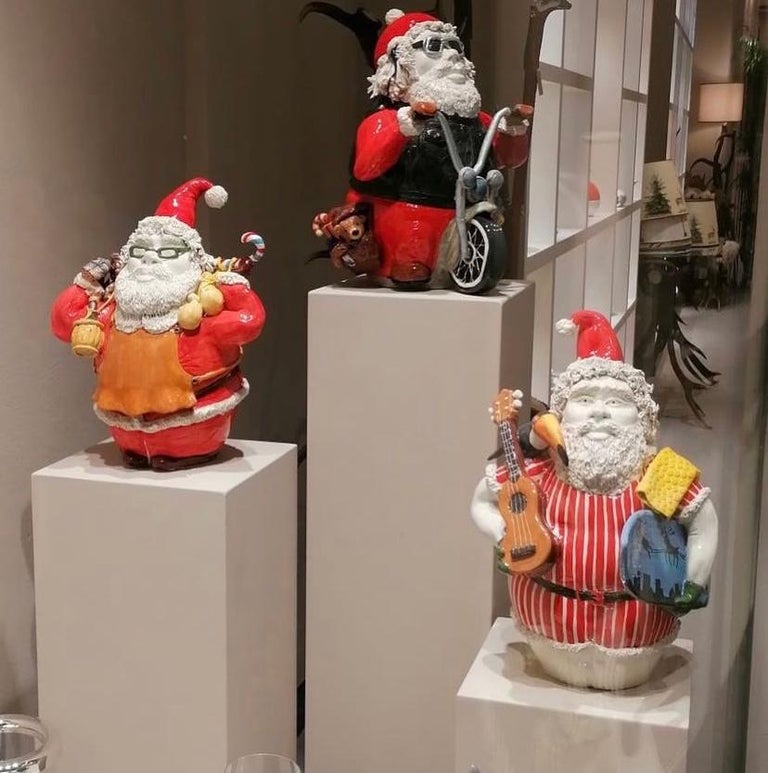 Harley-Davidson Santa Design Centerpiece Handmade in Italy, 2021 For ...