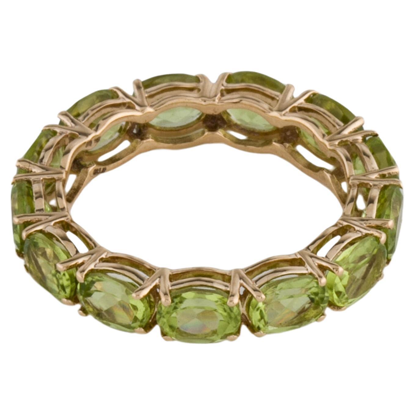 "Harmony in Green" - 14k Gold Oval Peridot Ring For Sale at 1stDibs