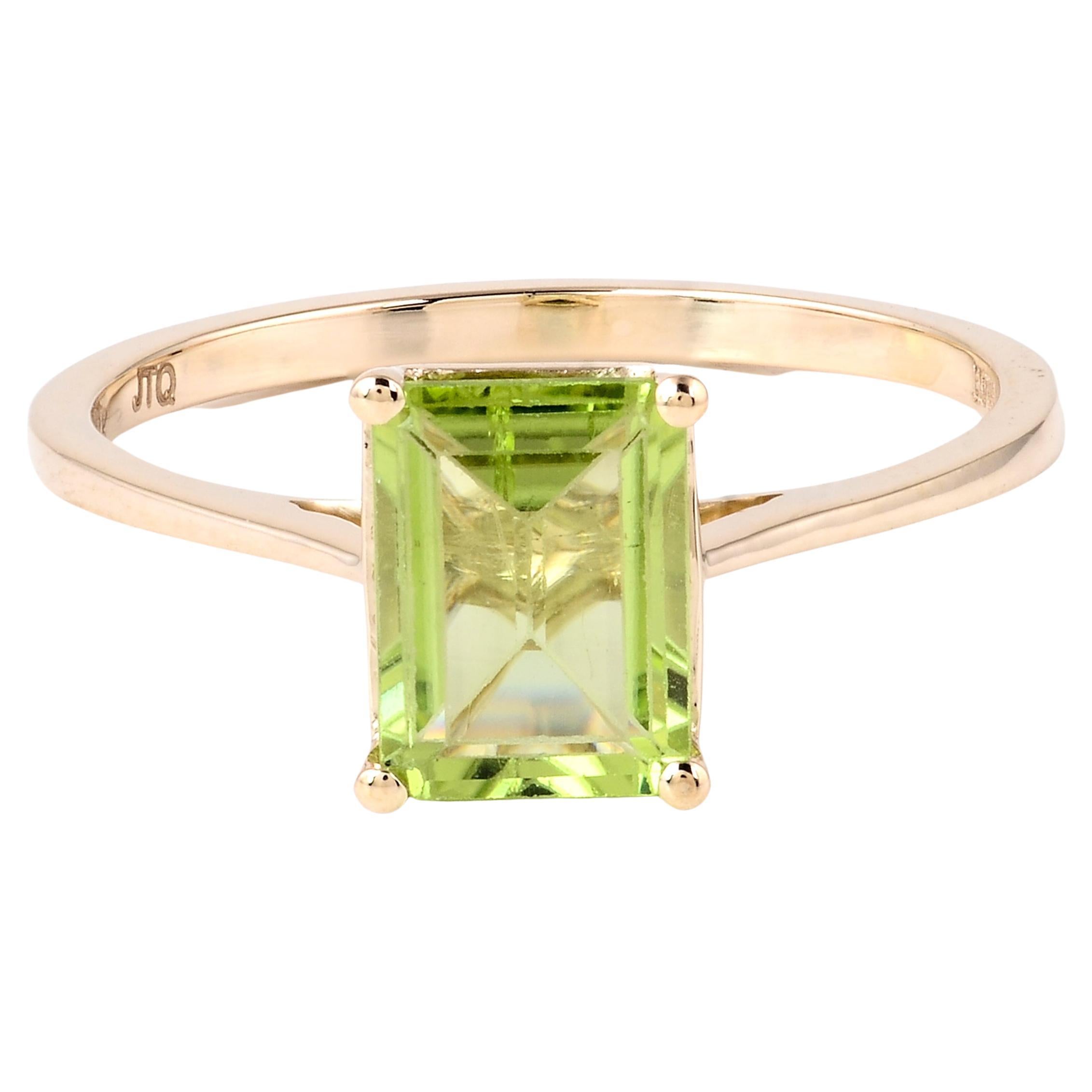 "Harmony in Green Peridot Ring – Embrace Serenity and Elegance" For ...