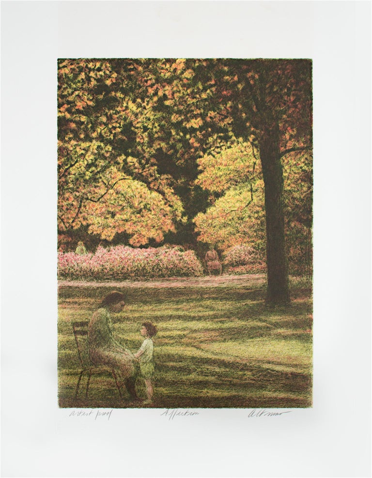 Harold Altman - "Affection," Original Colour Lithograph AP signed by ...