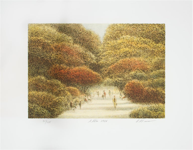 Harold Altman - "Allee, " Original Color Lithograph signed by Harold ...