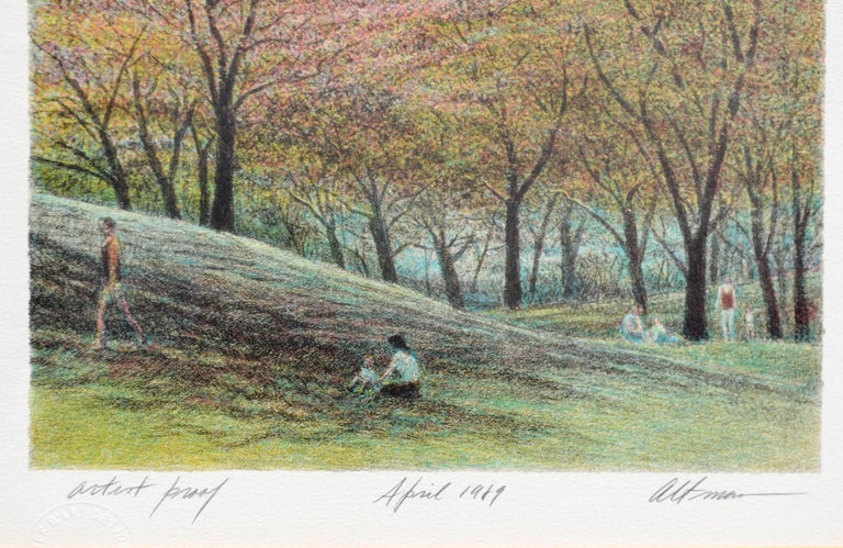 Harold Altman - Central Park in Spring For Sale at 1stDibs