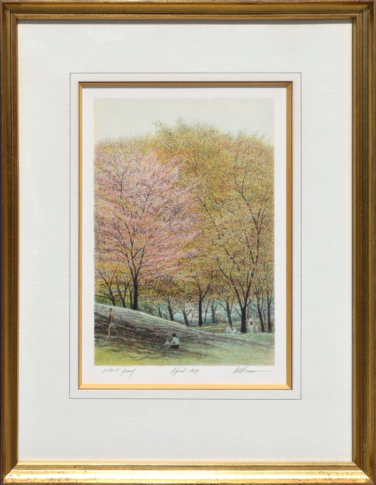 Harold Altman - Central Park in Spring For Sale at 1stDibs