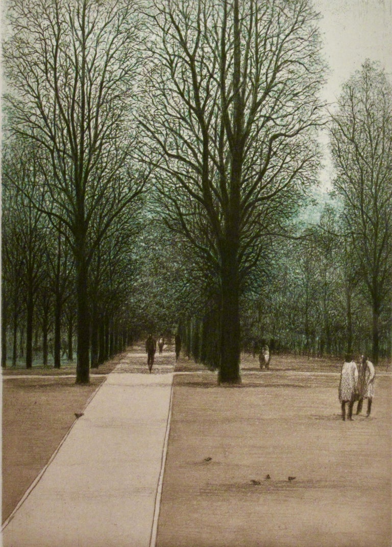 Harold Altman - Five Pigeons (Jardin du Luxembourg, Paris) For Sale at ...