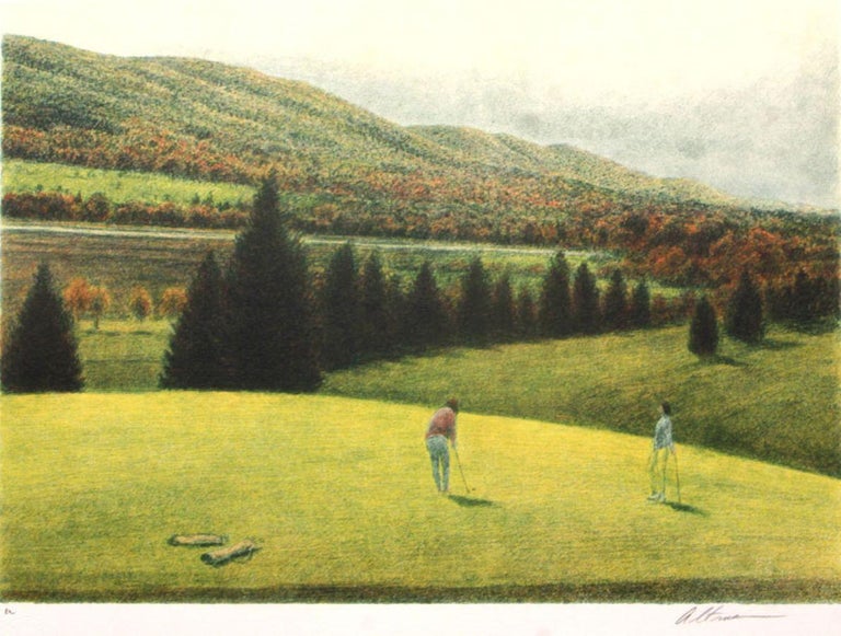 Harold Altman - Golf I-Limited Edition Etching, Signed by Artist at 1stDibs