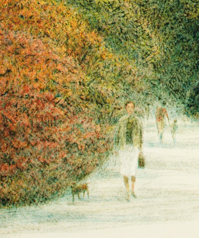 Harold Altman - "Quiet Afternoon, " Original Color Lithograph signed by ...