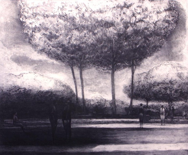 Harold Altman - Ten Figures-Limited Edition Etching, Signed by Artist ...