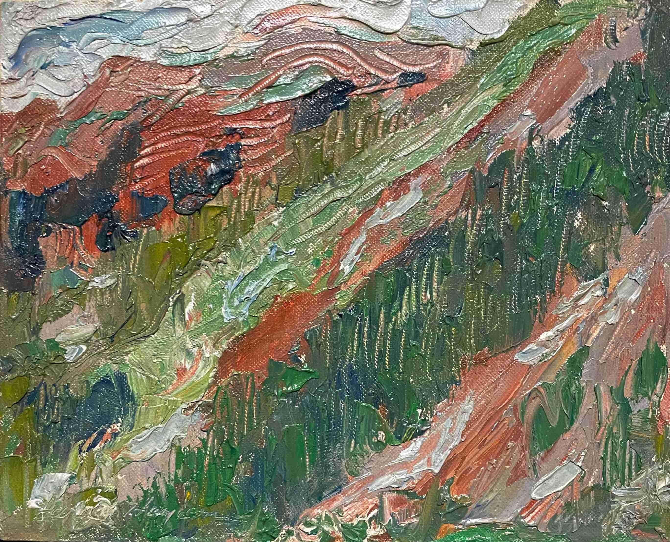 Harold Haydon - Slope- Pyramid Peak at Maroon Lake, Colorado For Sale ...