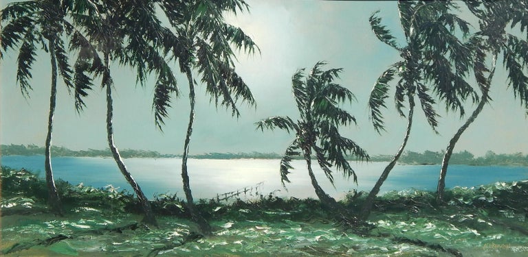 Harold Newton Florida Painter “Highwayman”, Beach Scene Painting at 1stDibs