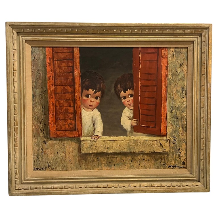 Harold Stephenson - "Naughty Children" on Canvas by Harold Stephenson ...