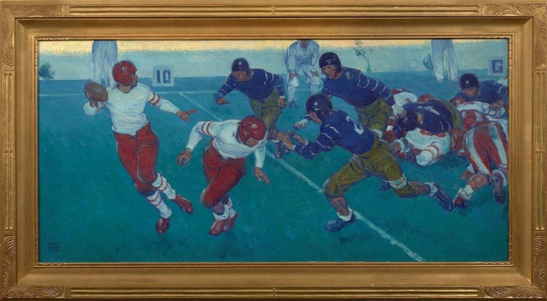 Harold von Schmidt - Harvard vs. Yale I For Sale at 1stDibs