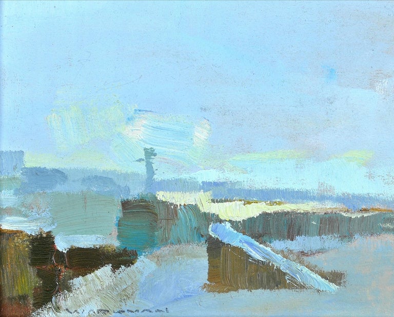 Harold Workman - Moonlit Coastal Landscape - Impressionist Oil on Board ...