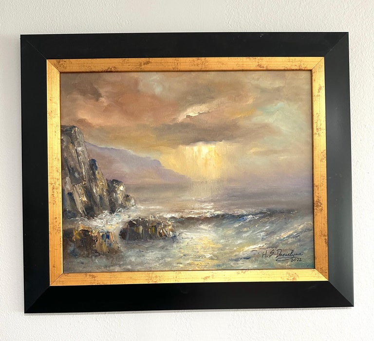 Harout Danielyan - Seascape, Original oil Painting, Ready to Hang For ...