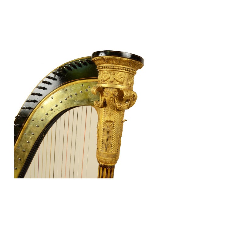 Harp Signed by Sebastian Erard's Patent Harp N. 881 N. 18, 1808-1809 at ...
