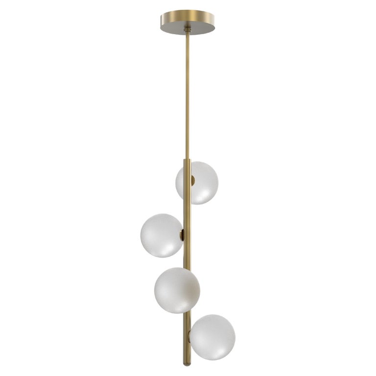 Harper Pendant in Brass and Blown Glass, Blueprint Lighting For Sale at ...
