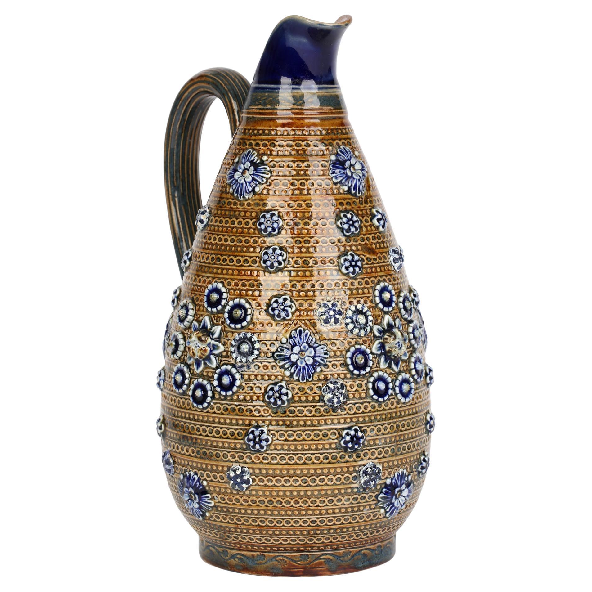 German Westerwald Salt Glazed Pottery Ewer at 1stDibs