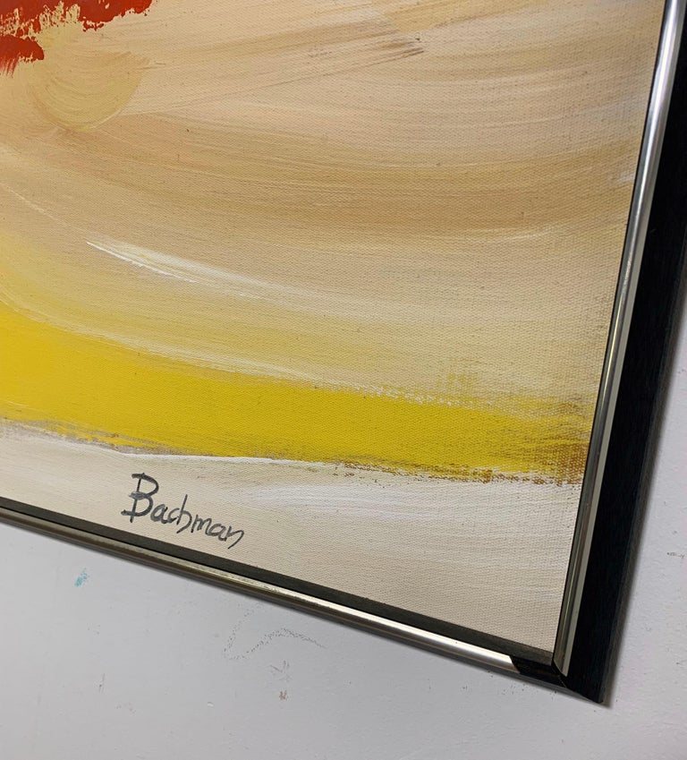 Harris Strong Large Scale Abstract Painting Signed Bachman, Circa 1960s ...
