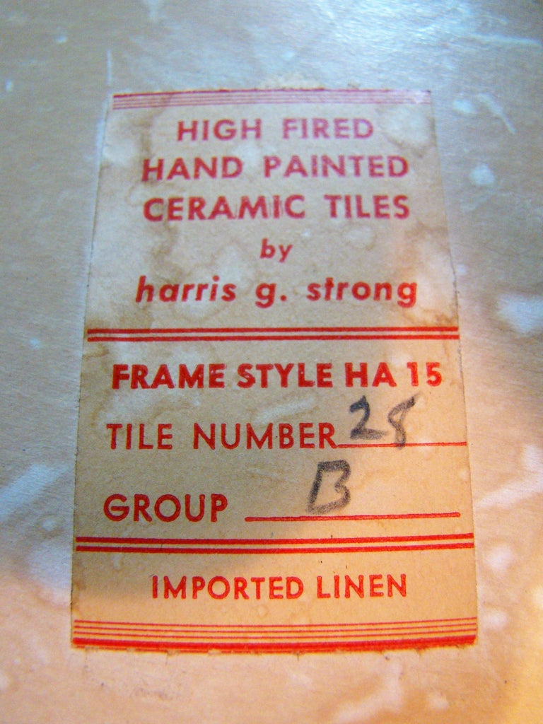 Harris Strong Tile "Boats in Harbor" at 1stDibs