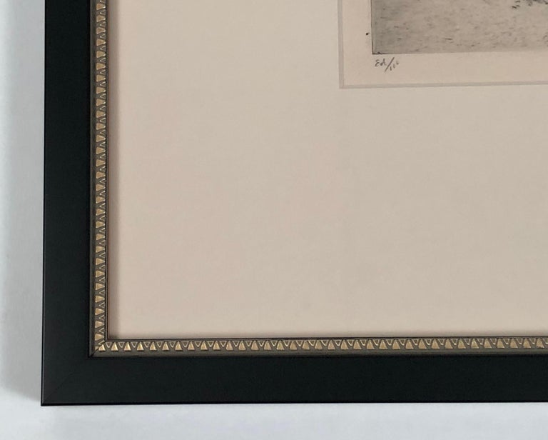 Harrison Cady Etching of Mountain Farms near Spruce Pine, North ...