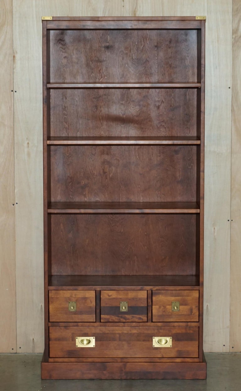 Harrods London Kennedy Military Campaign Bookcase with Drawers to the ...