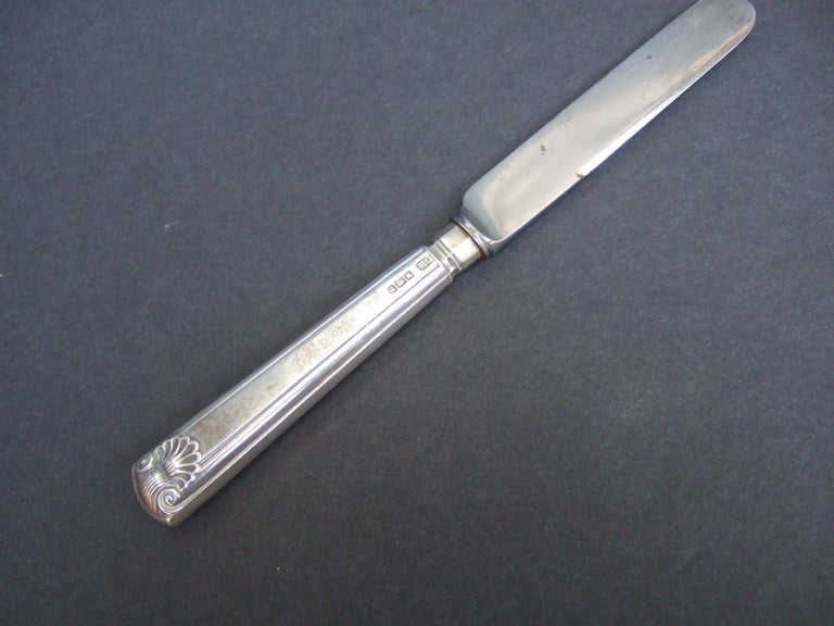 Harrod's Set of Six Small Appetizer Knives in the Original Silk Lined ...