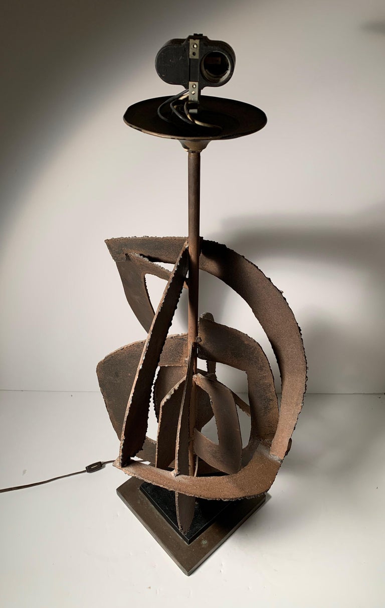 Harry Balmer or Richard Barr Brutalist Table Lamp by Laurel Lamp ...