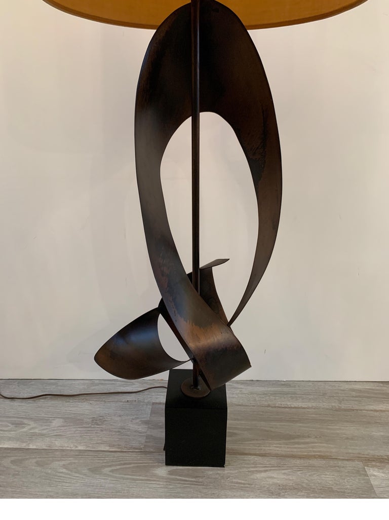 Harry Balmer Sculptural Ribbon Table Lamp at 1stDibs