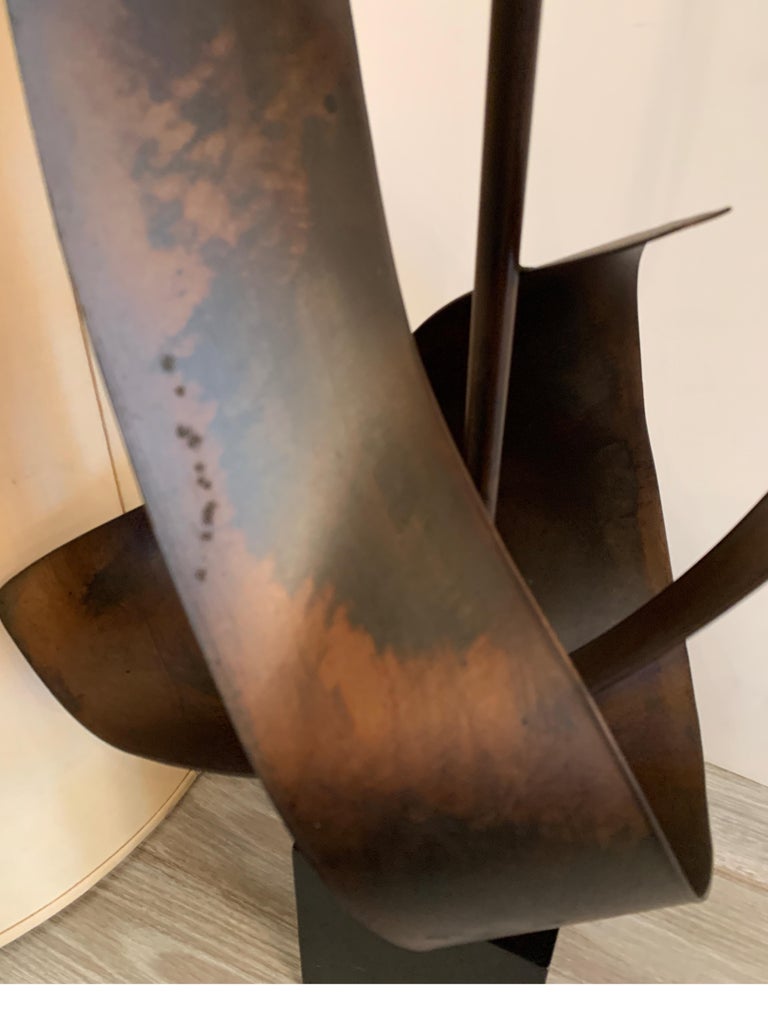 Harry Balmer Sculptural Ribbon Table Lamp at 1stDibs